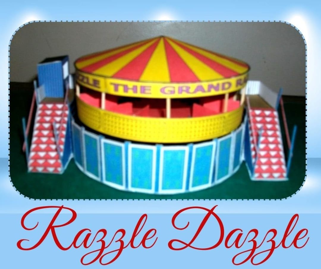 OO Scale Razzle Dazzle Funfair Card Model Kit PDF Digital Download ...