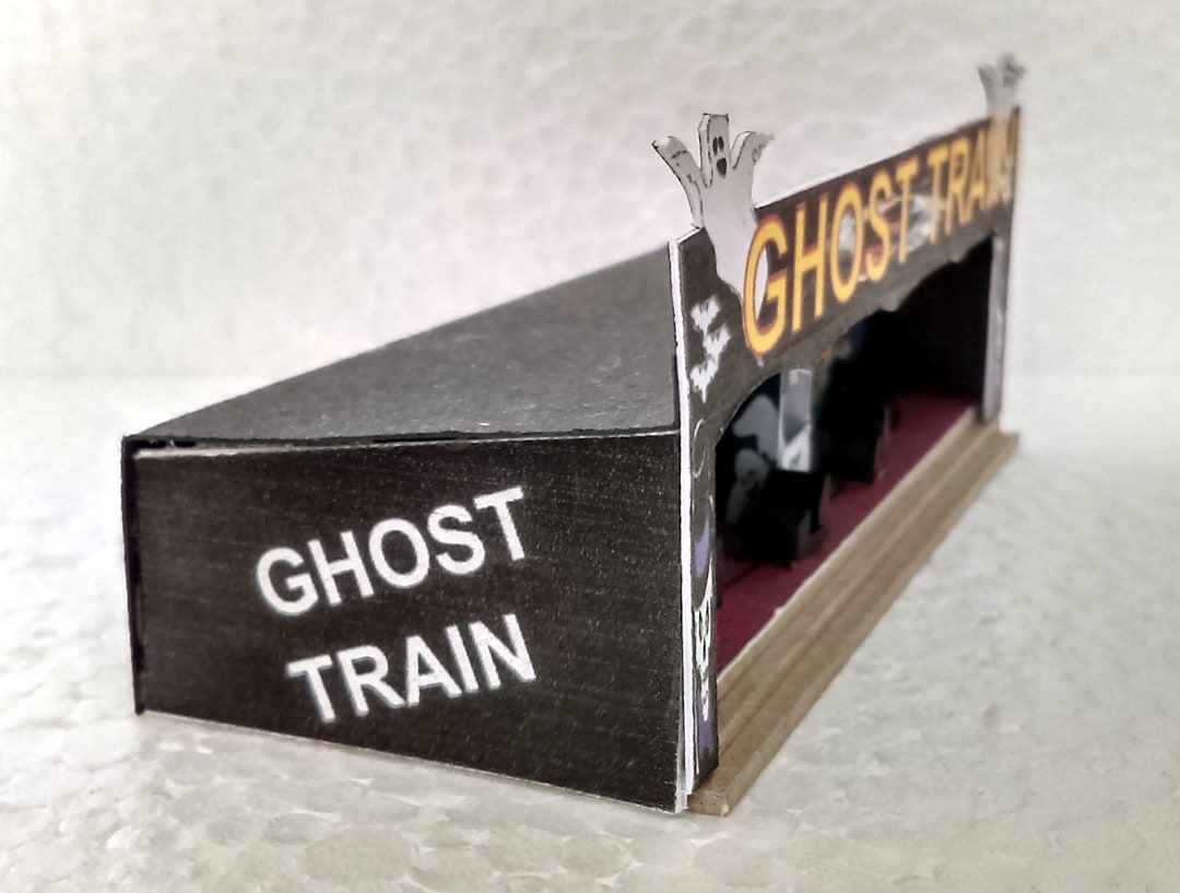 OO Scale Ghost Train Funfair Card Model Kit PDF Digital Download - Etsy