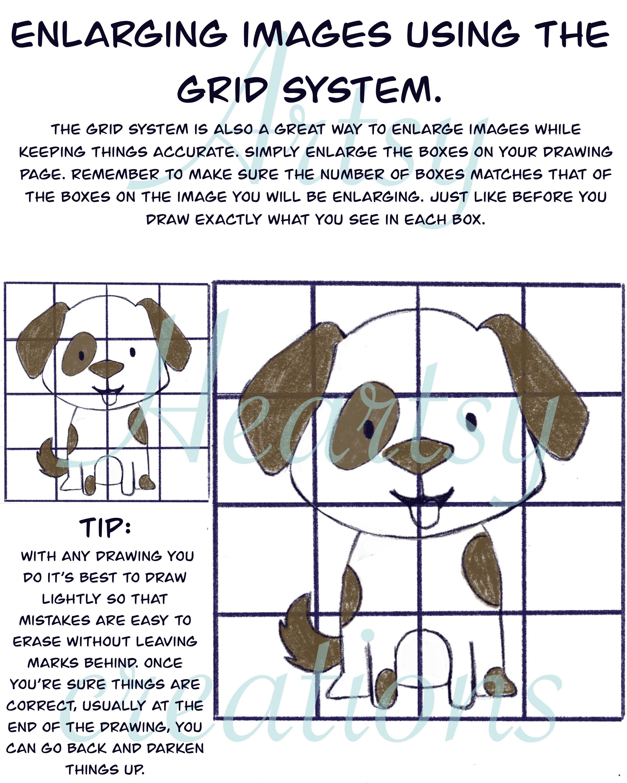 Art Lesson How to Draw Workbook Lesson 1 - Etsy