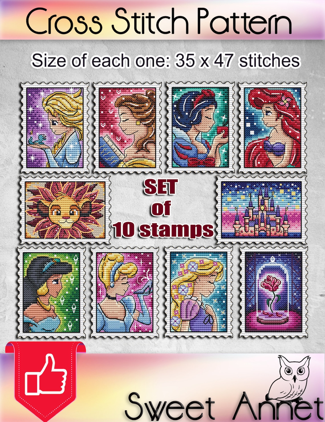 Princess Cross Stitch, Small Cross Stitch Pattern, Fairy Cross Stitch ...