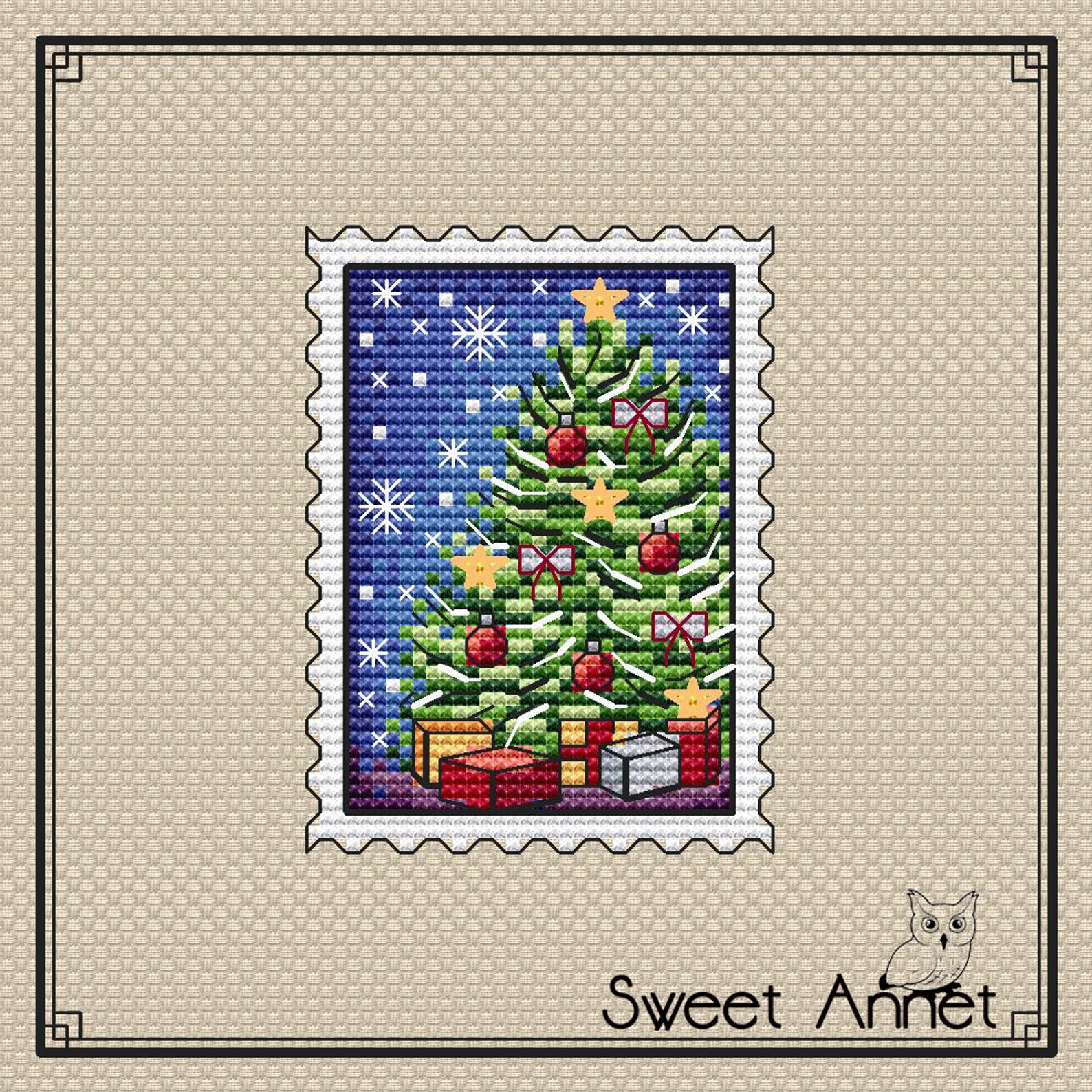 Christmas Tree Cross Stitch Pattern Cross Stitch Pattern - Etsy
