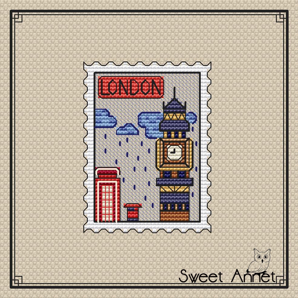London Cross Stitch Cross Stitch Pattern Cross Stitch | Etsy