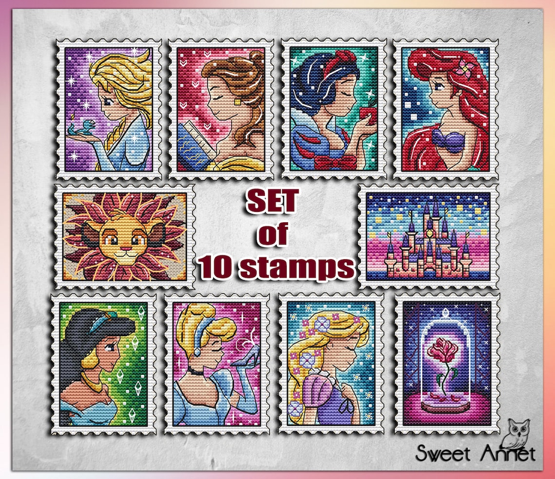 Princess Cross Stitch, Small Cross Stitch Pattern, Fairy Cross Stitch ...