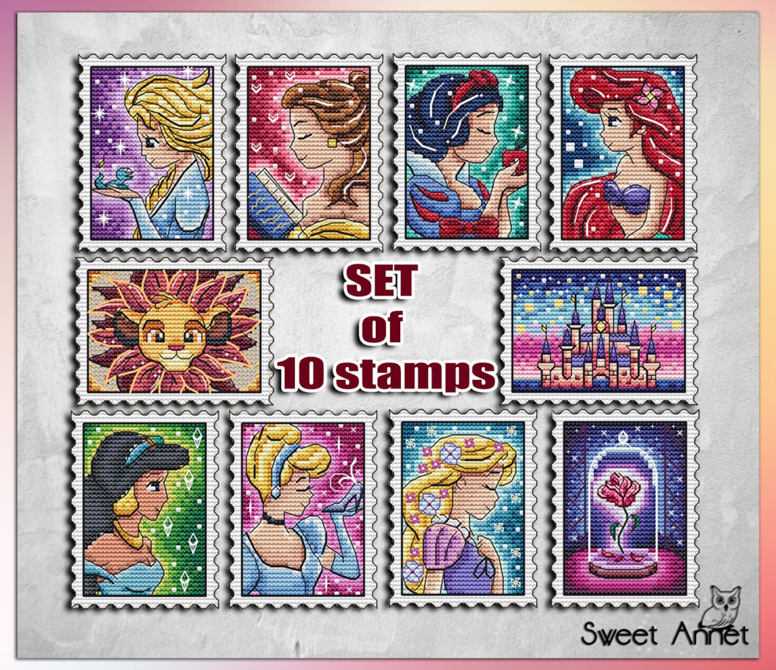 Princess Cross Stitch, Small Cross Stitch Pattern, Fairy Cross Stitch ...