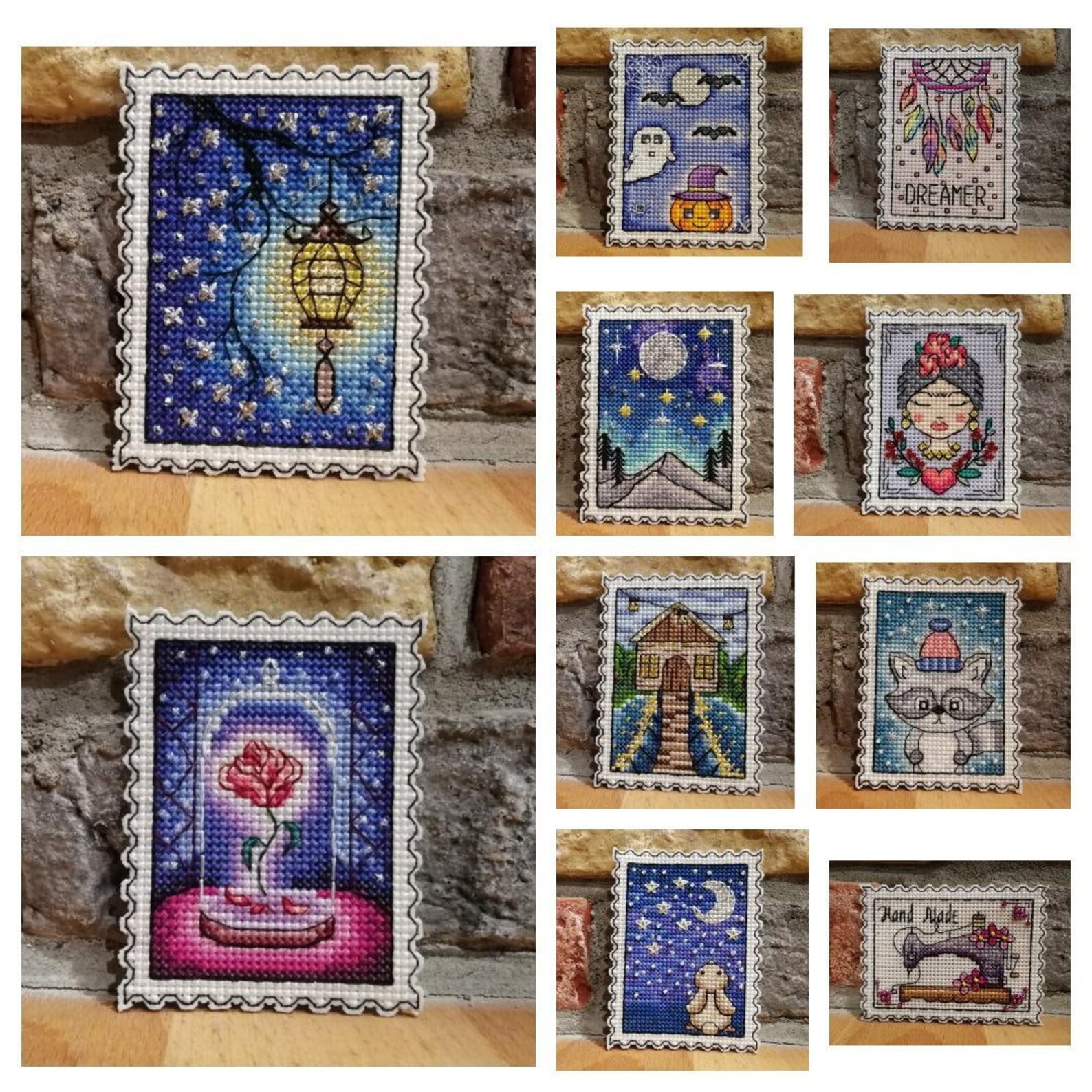 Сross Stitch Pattern: All Stamps PDF Small Funny Modern - Etsy