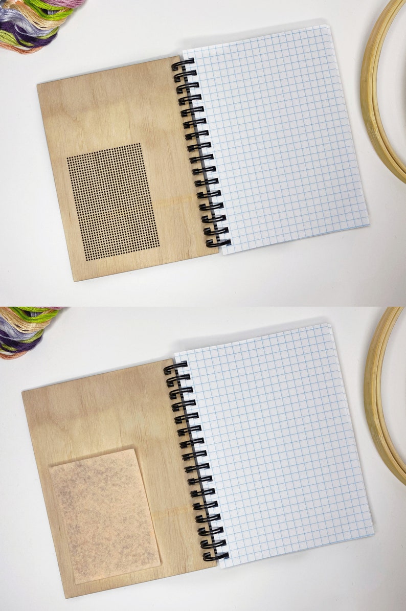 Cross Stitch KIT: Blank Notepad Wooden Christmas Gift - Etsy