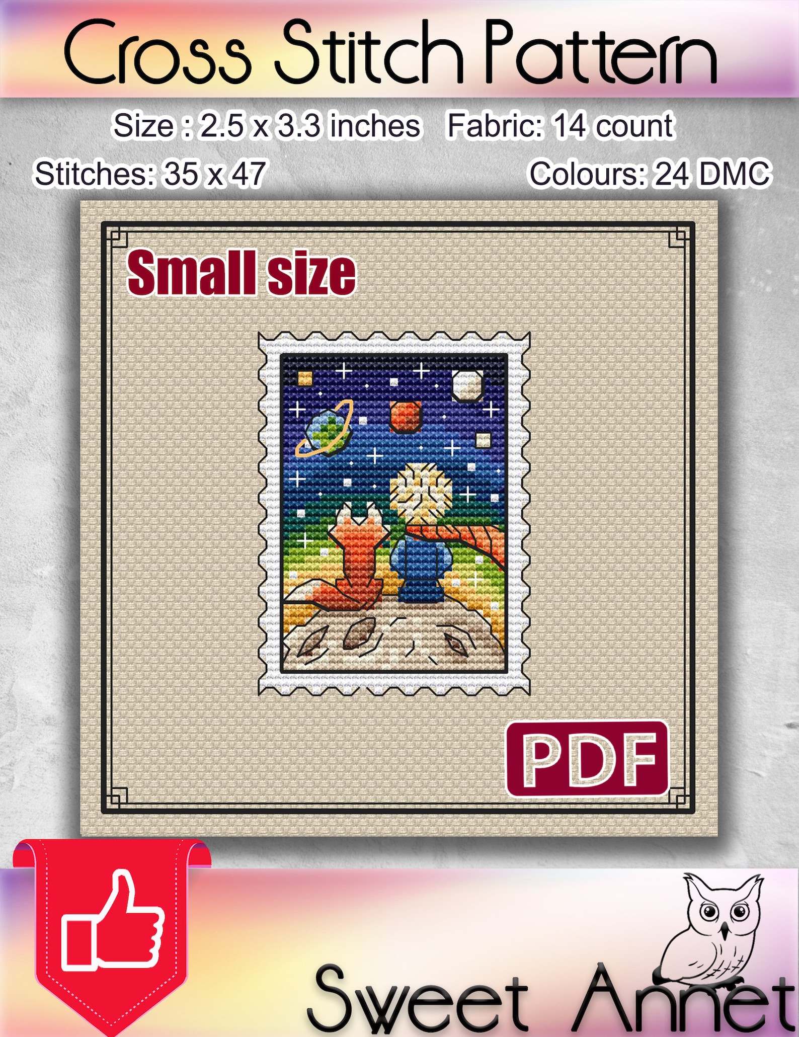 Small Cross Stitch Pattern: Fairy Pdf Bookmark Landscape - Etsy