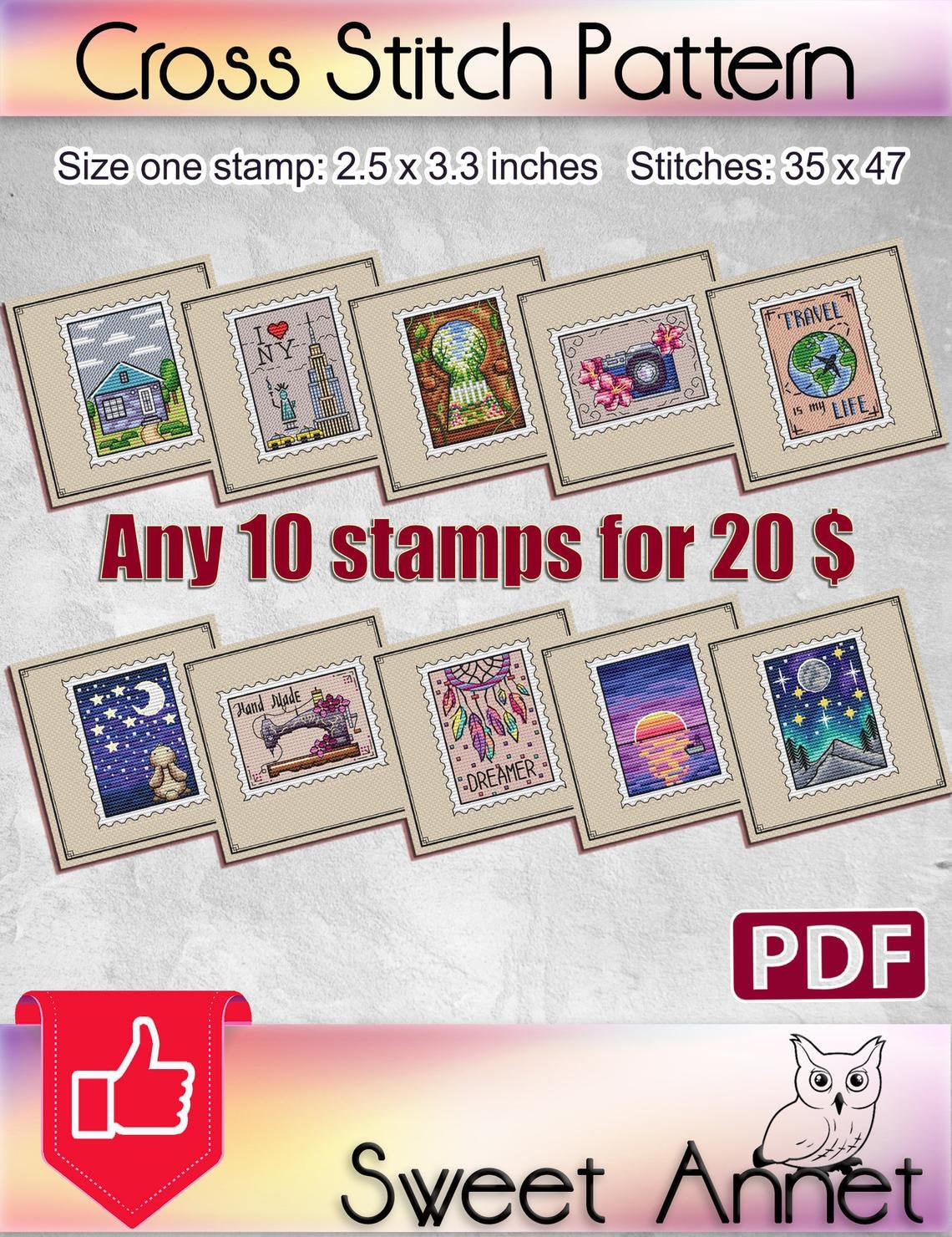 Cross Stitch Pattern Small Cross Stitch Pattern Modern Cross | Etsy