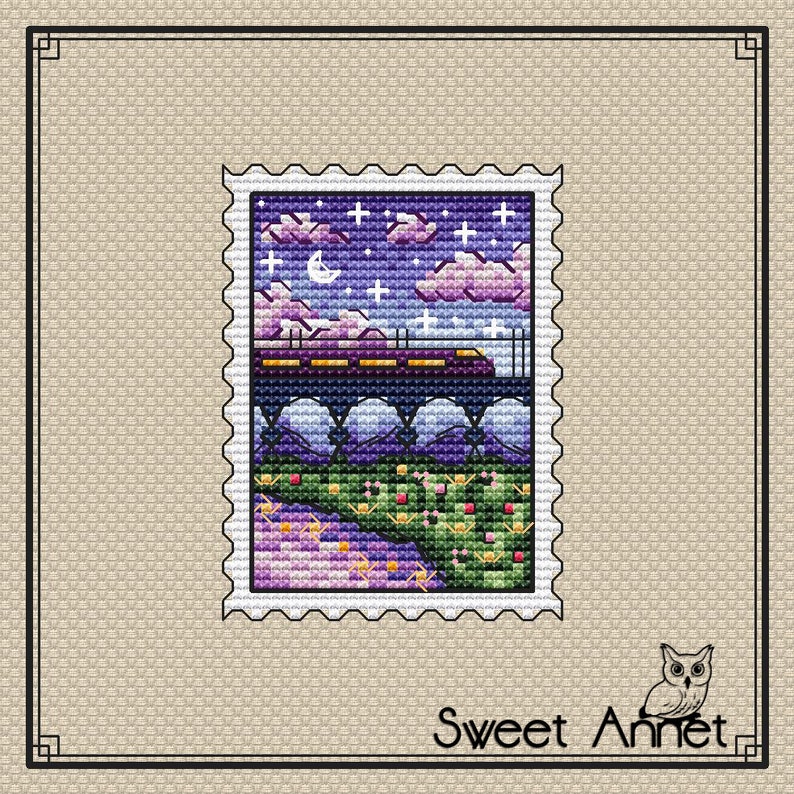 Small Cross Stitch Pattern: Flowers, Spring, Key, Stamp, Summer, Mini ...