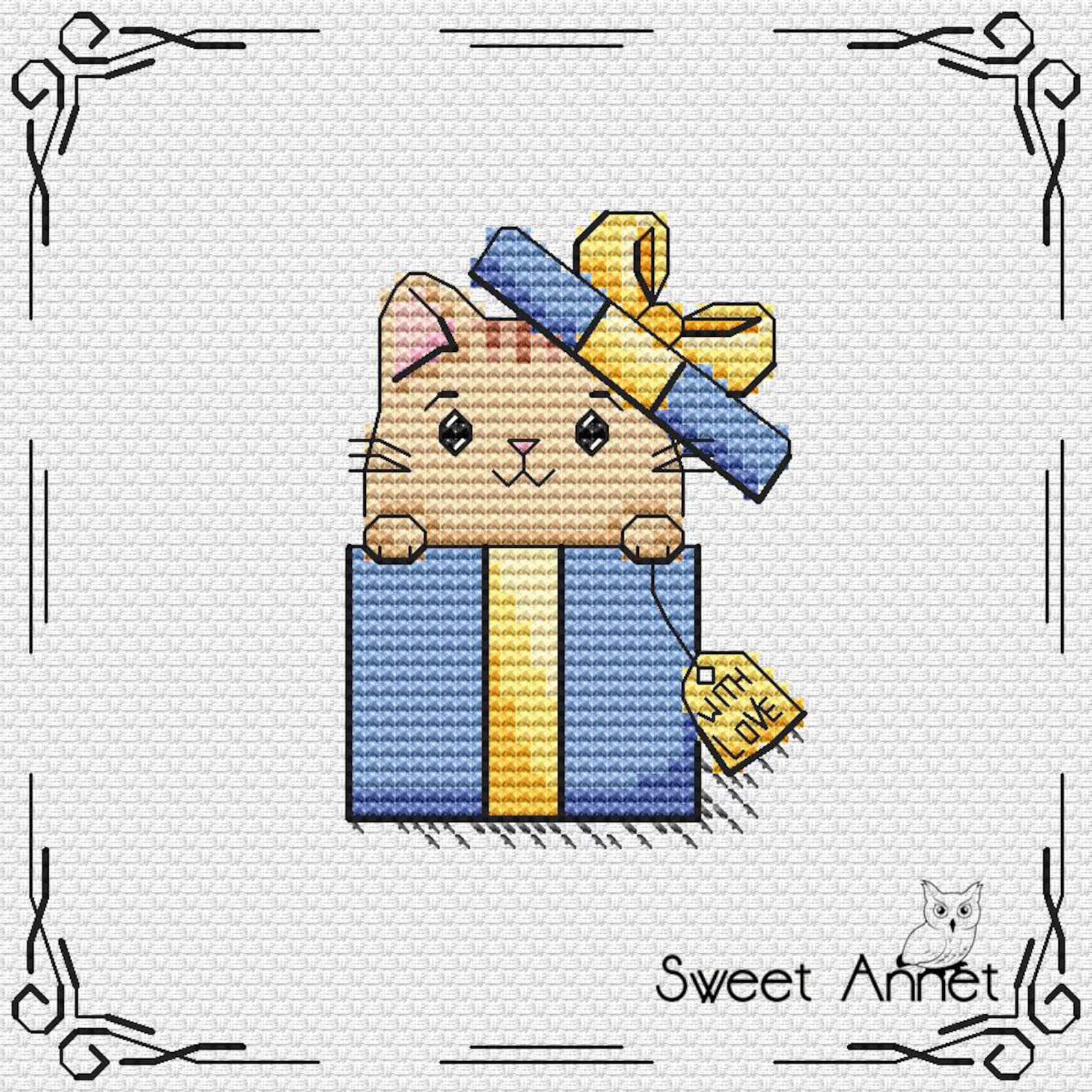 Kitten Cross Stitch Cat Cross Stitch Cross Stitch Pattern - Etsy