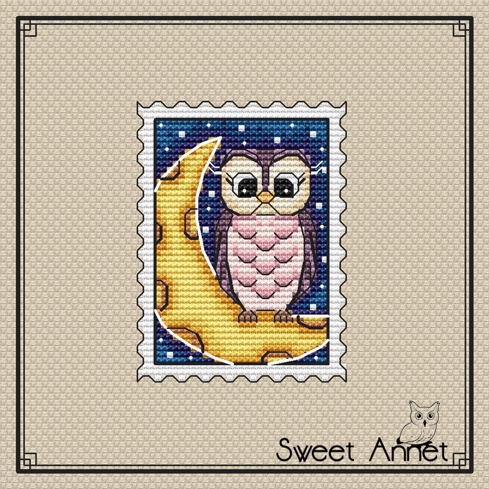 Owl Cross Stitch Pattern Cross Stitch Pattern Owl Birds - Etsy