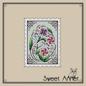 Small Cross Stitch Pattern: Easter, Eggs, Spring, PDF, Modern, Mini ...