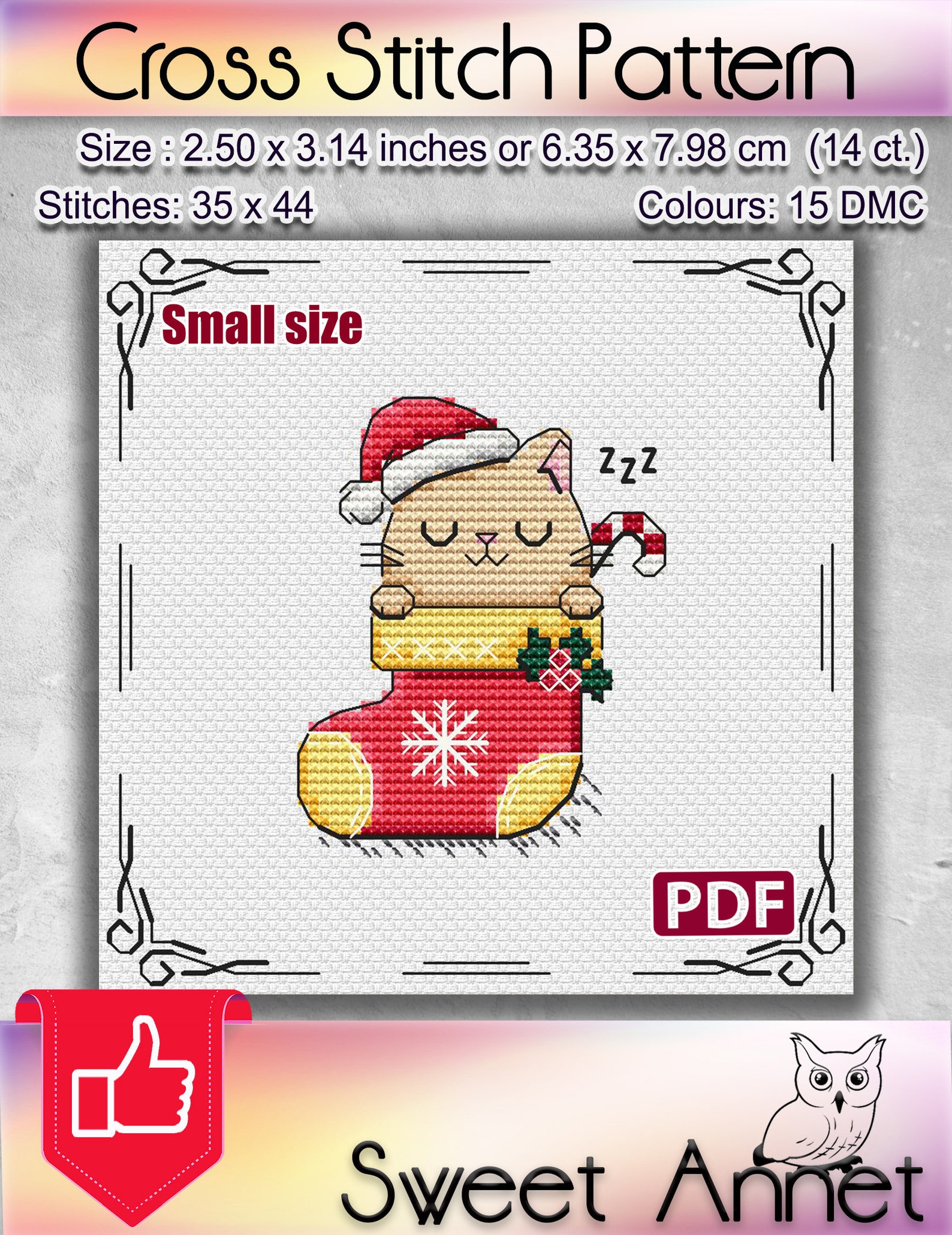 Cross Stitch Christmas Cross Stitch Pattern Christmas Cross - Etsy UK