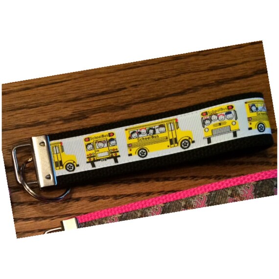 Items similar to School bus key fob. on Etsy