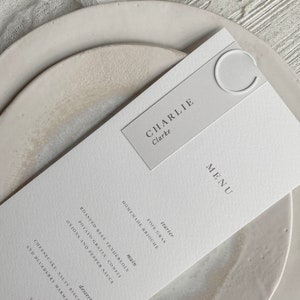 Personalised Wedding Menus Individual Wedding Menu Cards - Etsy