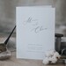Simple Order of Service With Free Flowing Script Wedding Booklet ...