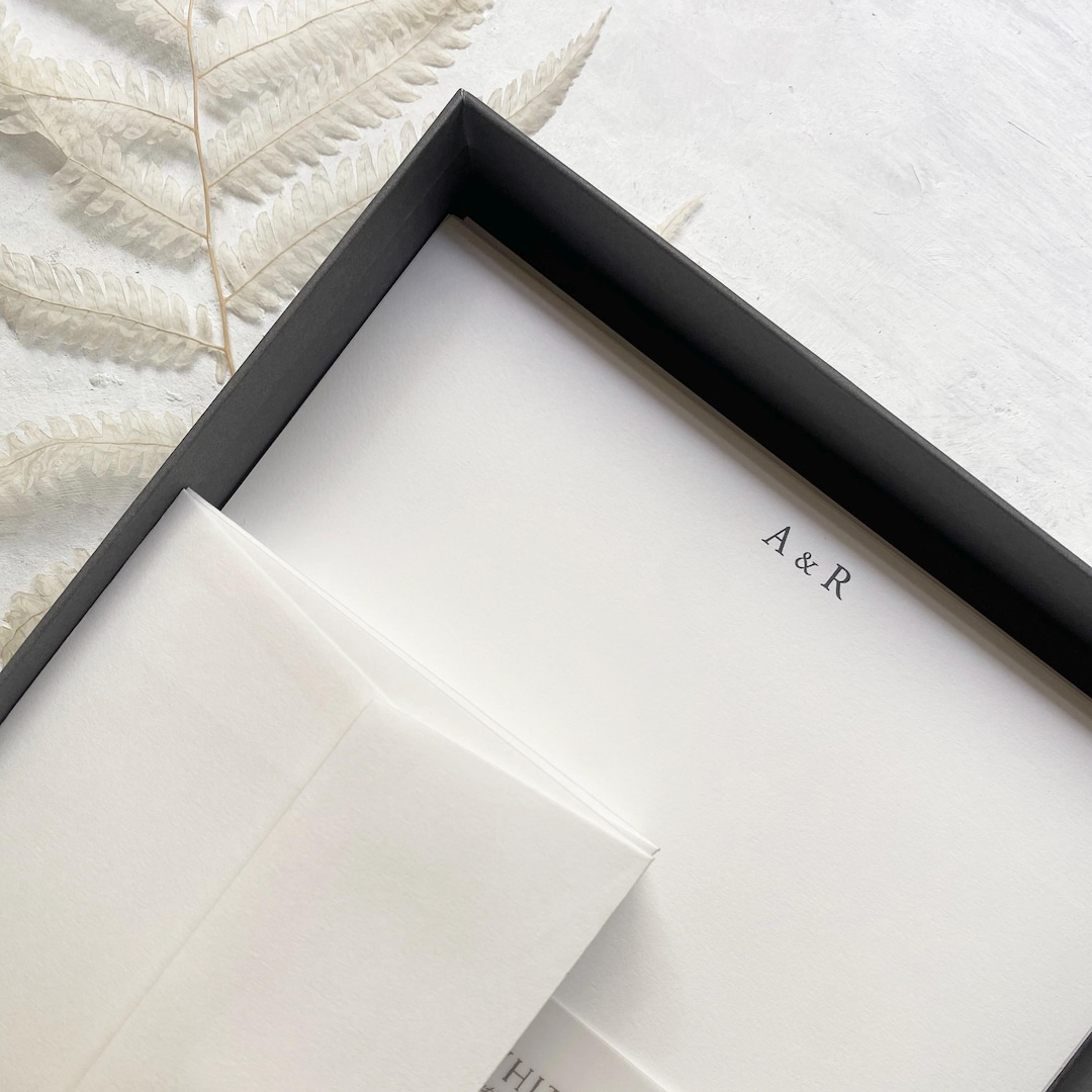 Personalised Writing Set | Wedding Gift | New Home Gift | 1 Year ...