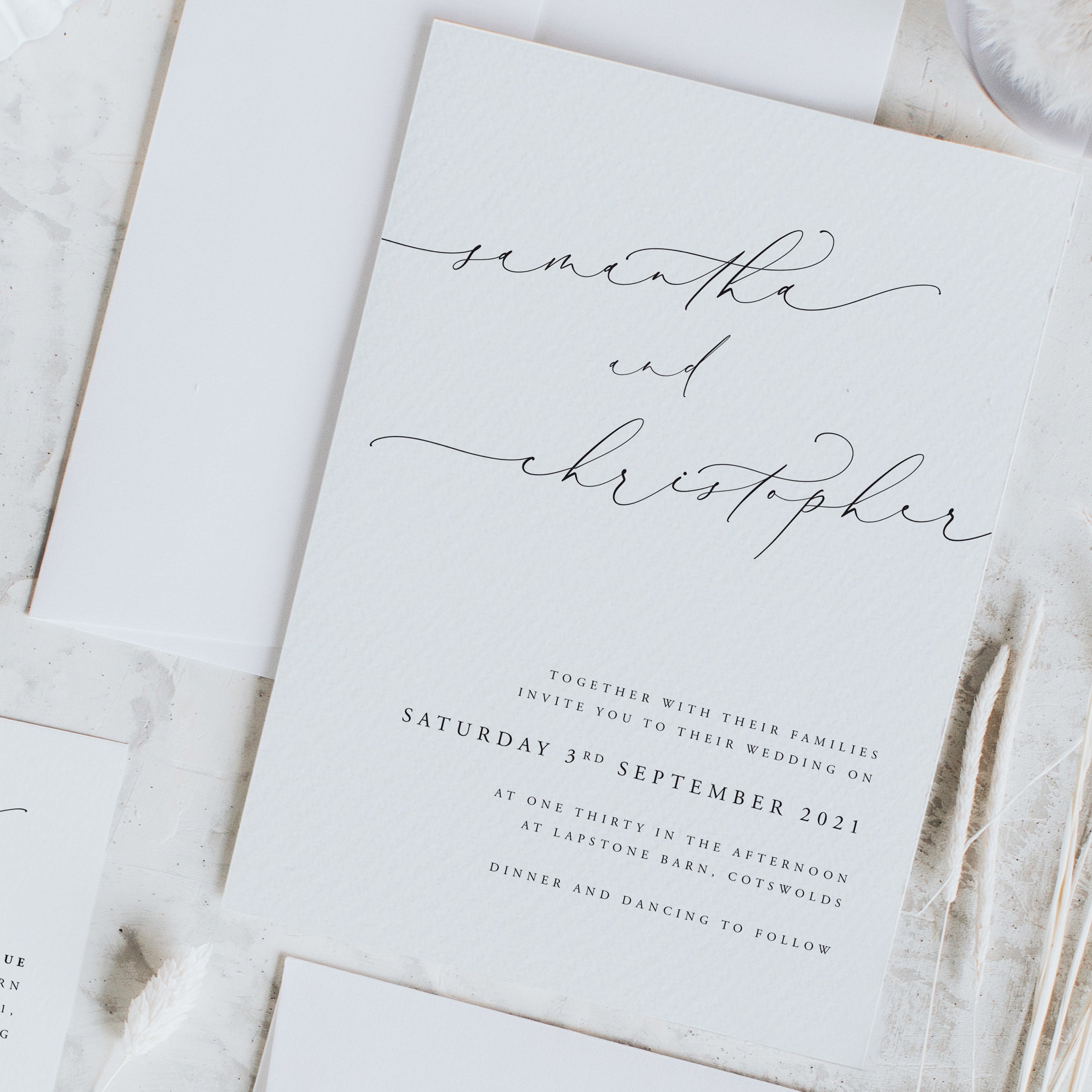 Unique Wedding Invitations Elegant Wedding Invitations Etsy