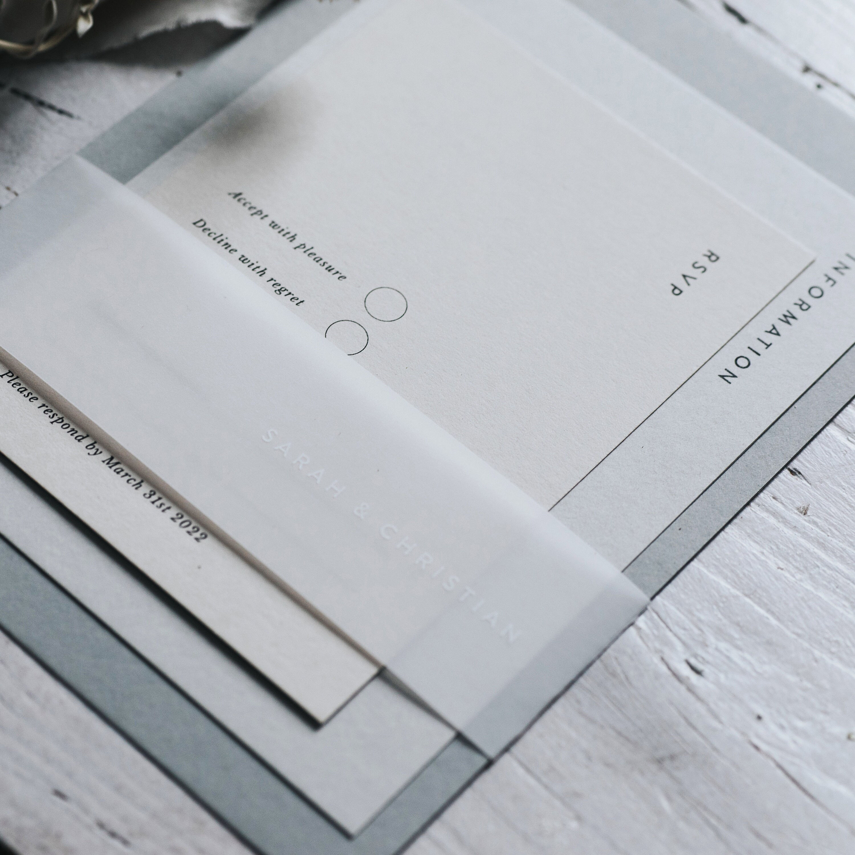 Vellum Belly Band - Clear Wrap for Wedding Invitations - Vellum Paper ...