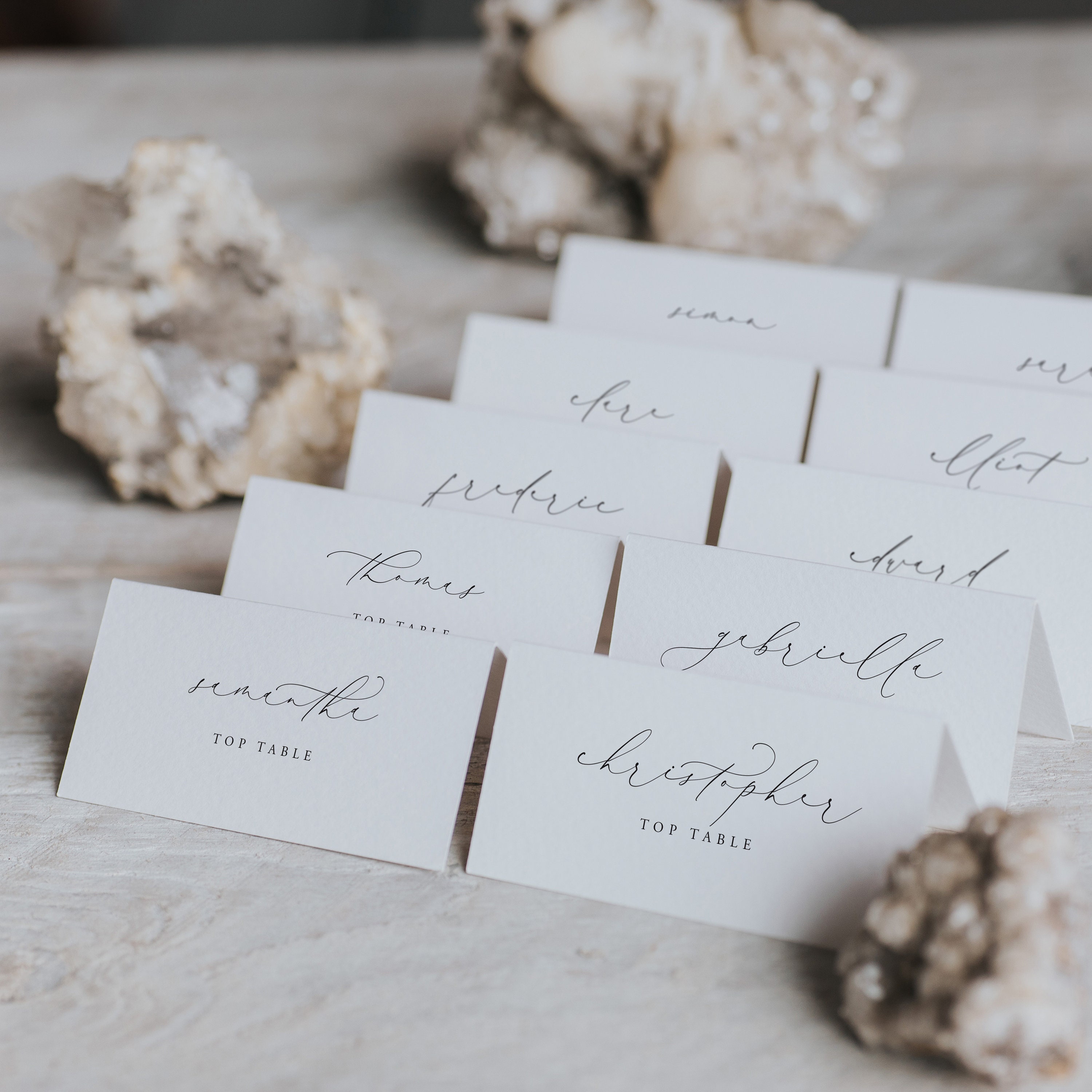 Printed Name Place Cards UK - Table Place Cards Template - Name Card ...