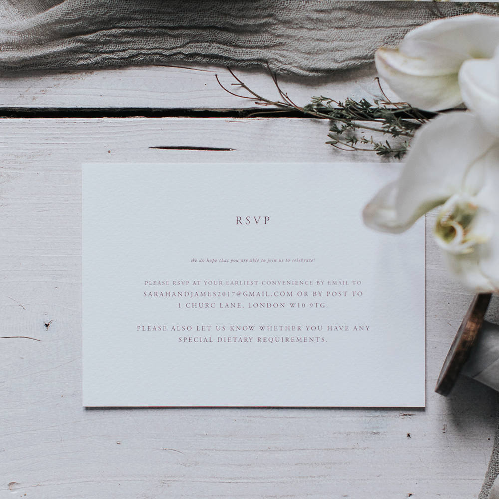 Classically Elegant Square Printed Wedding Invitation Set - Wedding ...