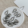 Silver Paper Clips for Wedding Silver Teardrop Paper Clips - Etsy Canada