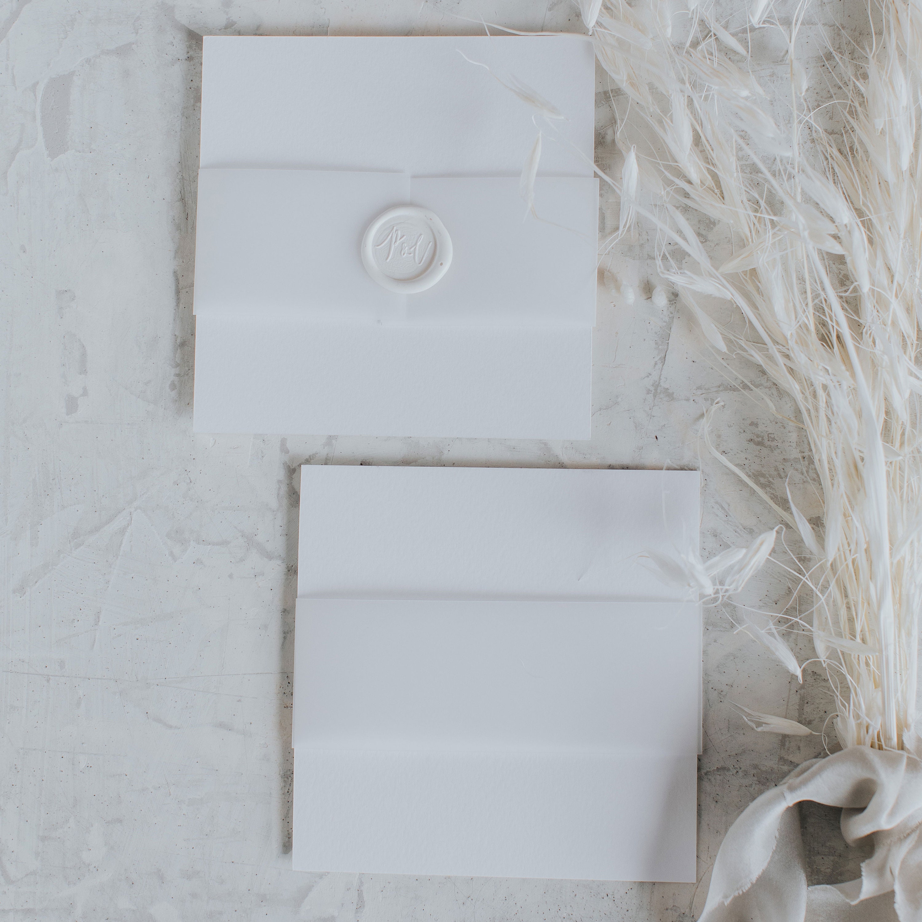 Vellum Belly Band - Clear Wrap for Wedding Invitations - Vellum Paper ...