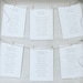 Table Plan Cards - Seating Chart Postcards - Etsy