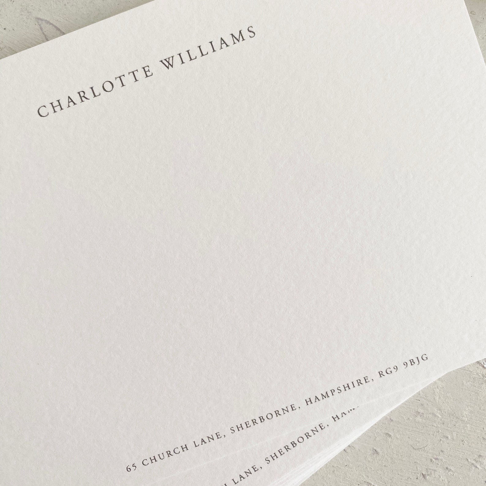 Elegant Personalised Correspondence Cards Personalised | Etsy UK