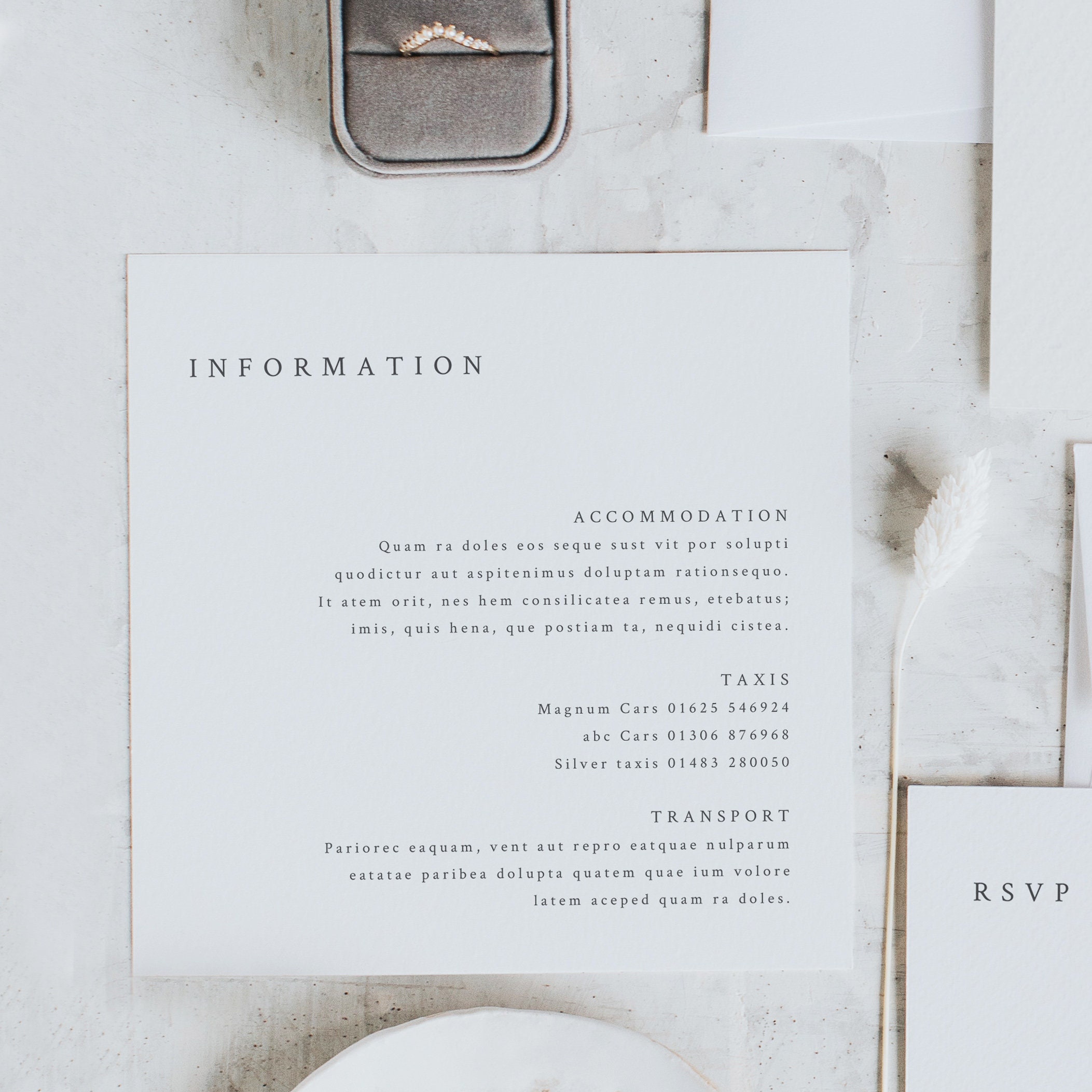 Simple wedding invites simple wedding invitation template | Etsy