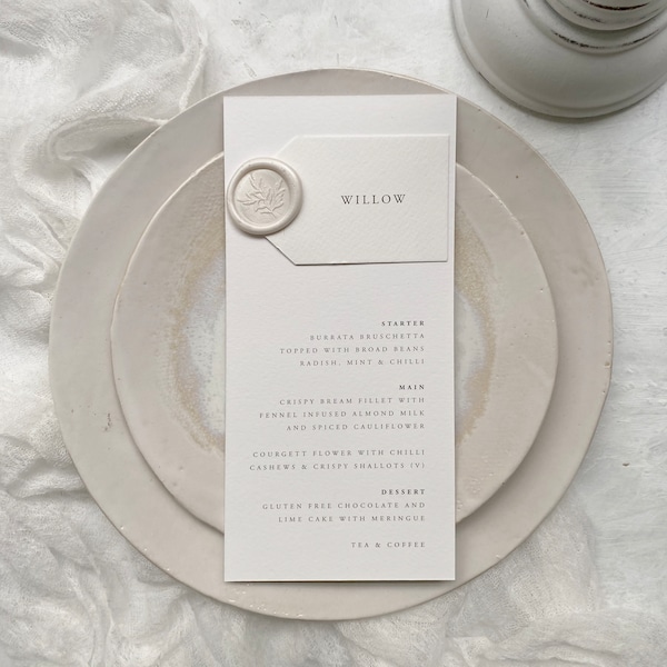 Personalized Menu Cards - Etsy