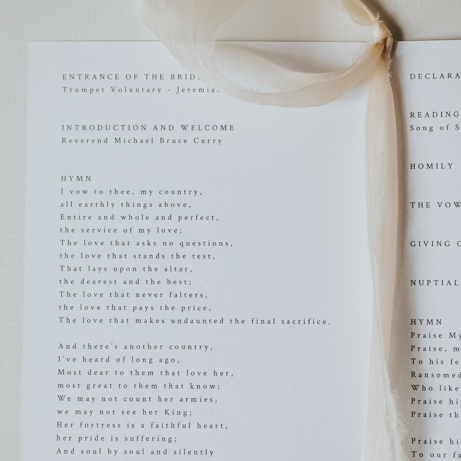 Order of Service Template Printed Order of Service Church - Etsy Australia