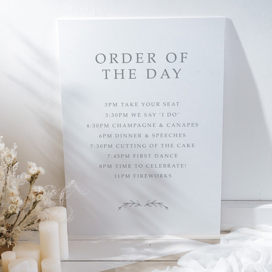 Order of the Day Sign is the Perfect Board to Welcome Your - Etsy