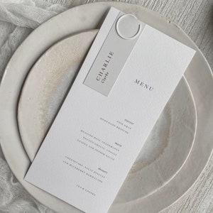 Personalised Wedding Menus Individual Wedding Menu Cards - Etsy