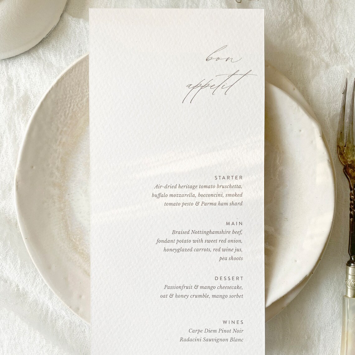 Wedding Menu Cards for Your Wedding Reception - Etsy