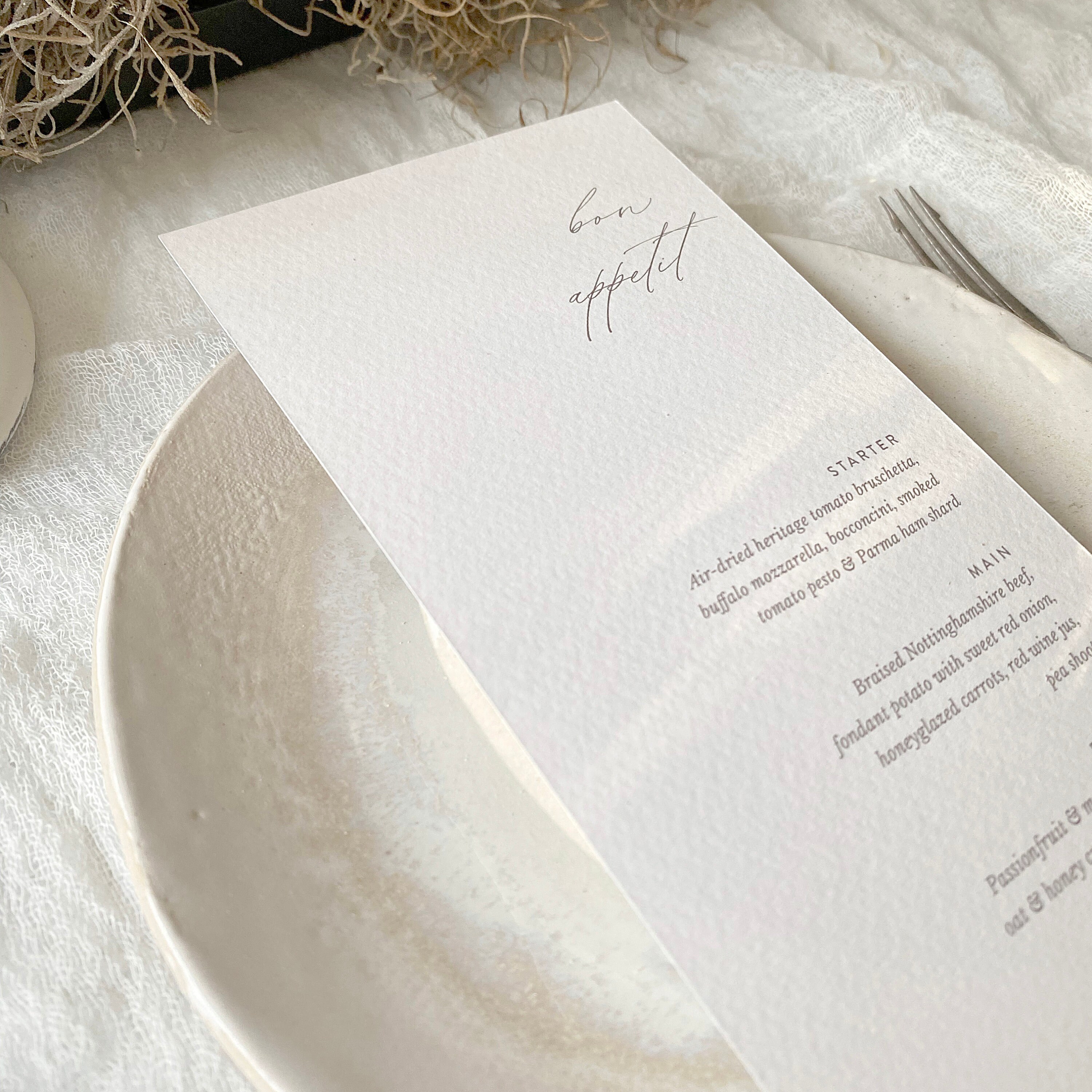 Wedding Menu Cards for Your Wedding Reception - Etsy