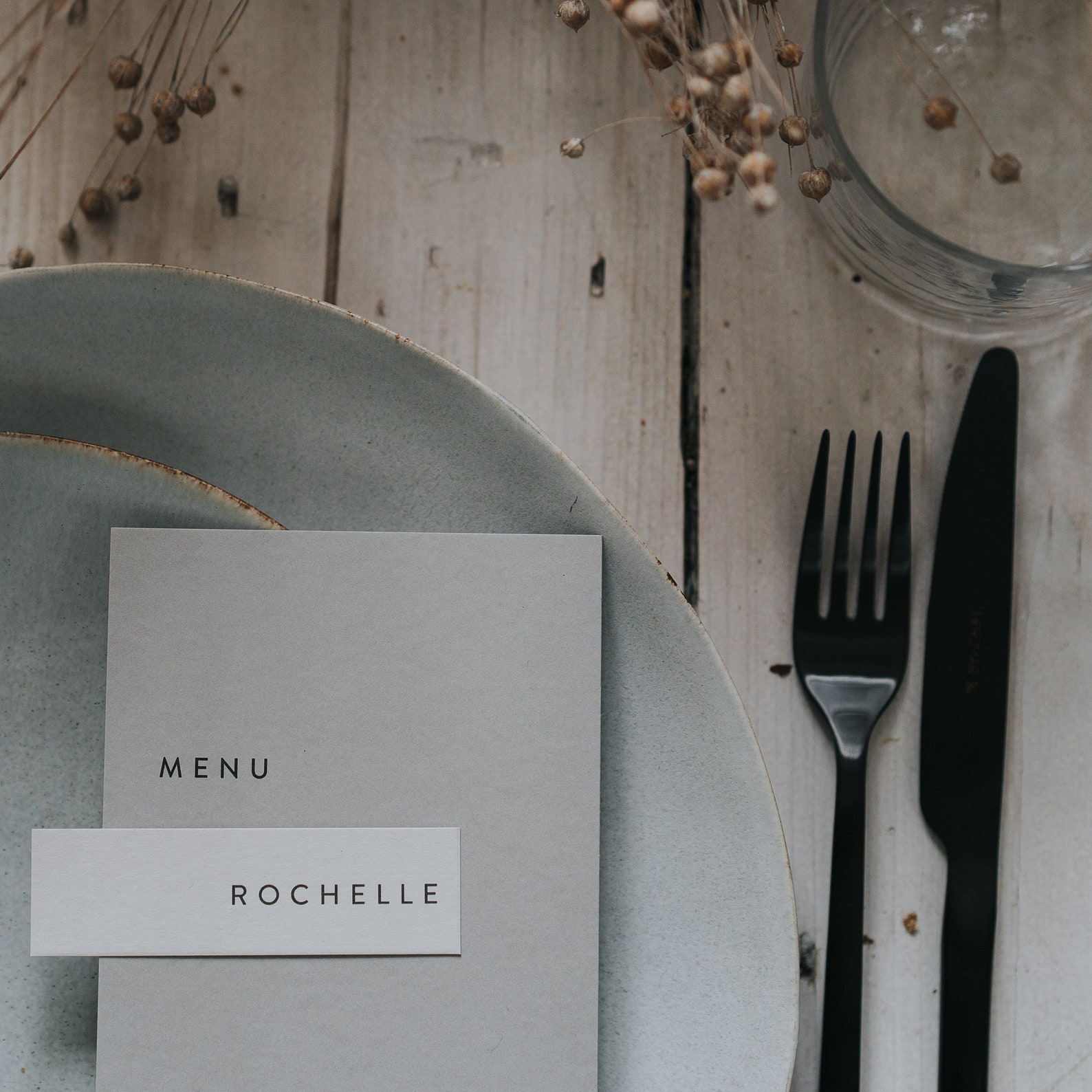 Wedding Menu Cards With Name Tag Wedding Day Menus Wedding - Etsy