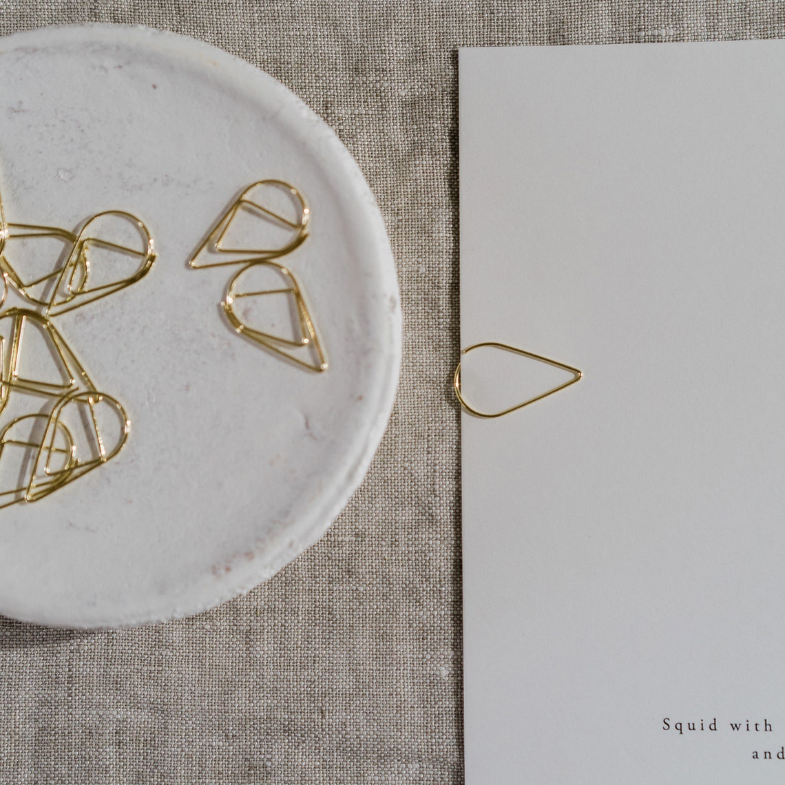 Gold Paper Clips for Wedding Gold Teardrop Paper Clips - Etsy UK