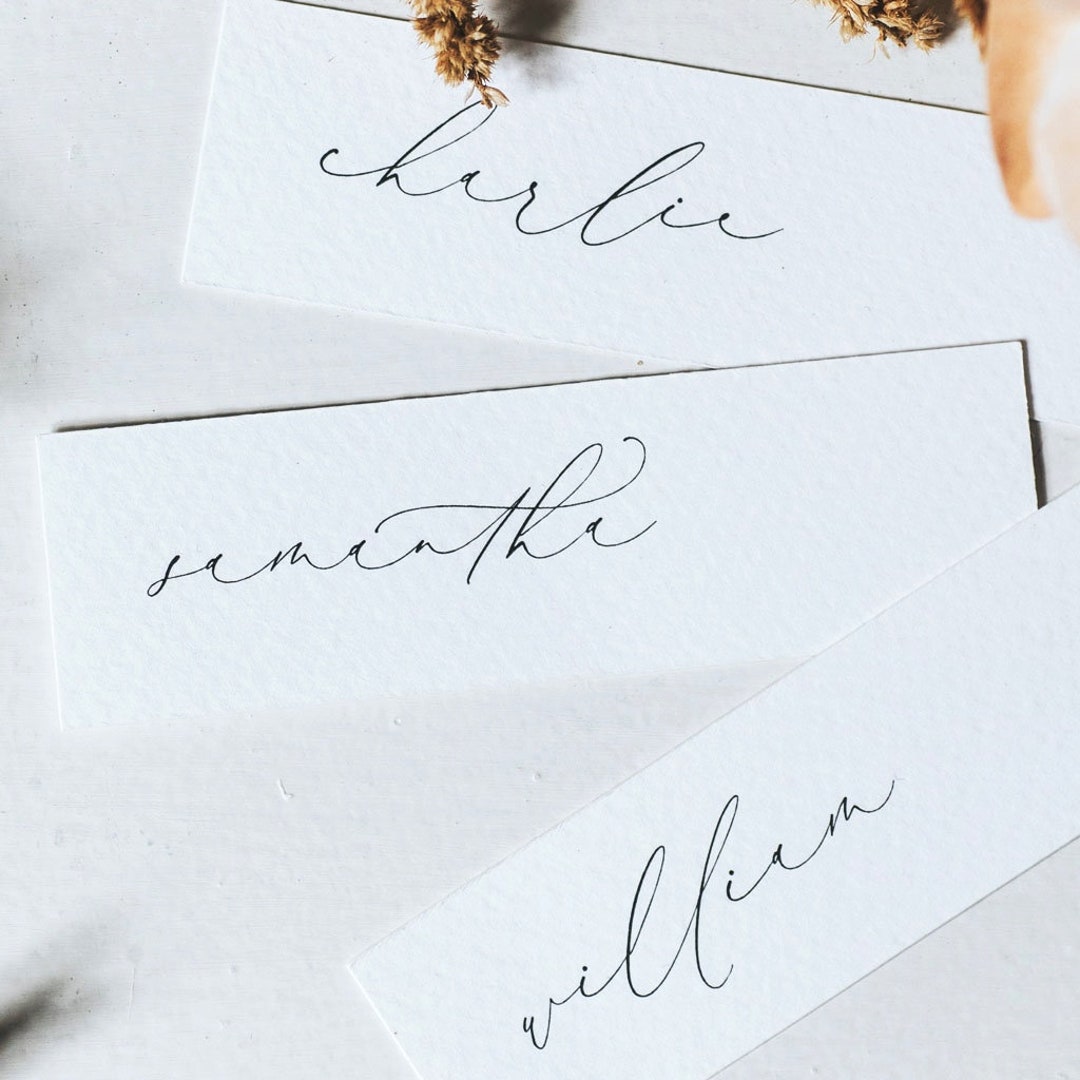 Small Name Tags - Small Place Cards - Table Name Cards - Etsy