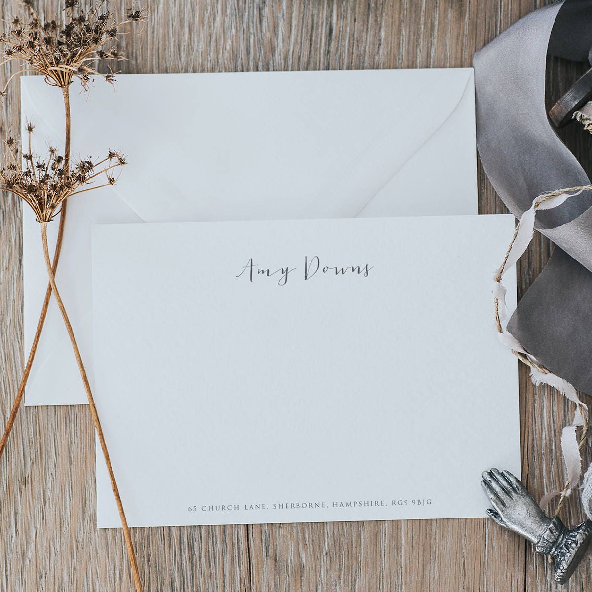 Correspondence Cards With Calligraphy Style Font | Etsy UK