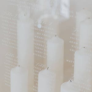Beautiful Transparent Acrylic Table Plan - Wedding Table Plan Board ...