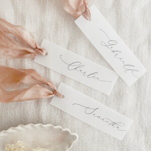 Vellum Table Name Tags Transparent Table Names Cards - Etsy