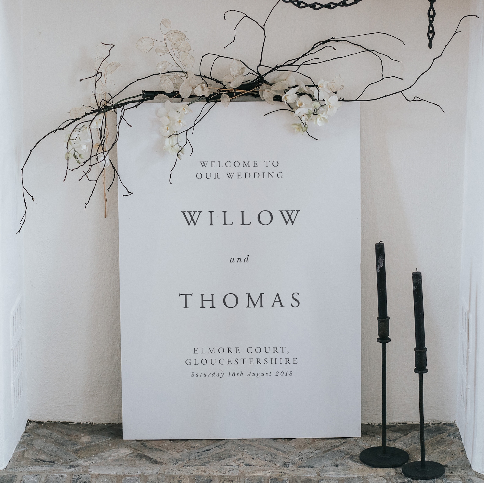 Elegant Wedding Welcome Sign - Wedding Sign - Welcome Sign ...