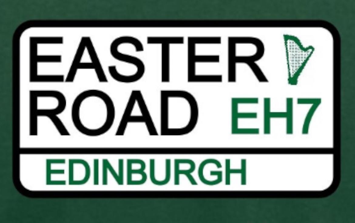 Hibernian T-shirt Easter Road Street Sign Football Club FC Unisex Adult ...