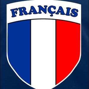 France French Francais Rugby Union / Football Shield Crest T-shirt All ...