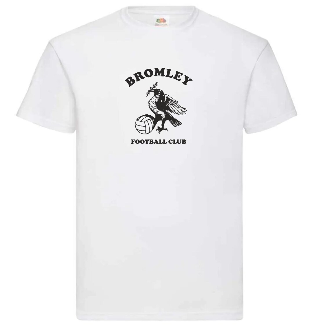 Bromley Football Club Raven White T-shirt Football Fan Unisex Adult ...