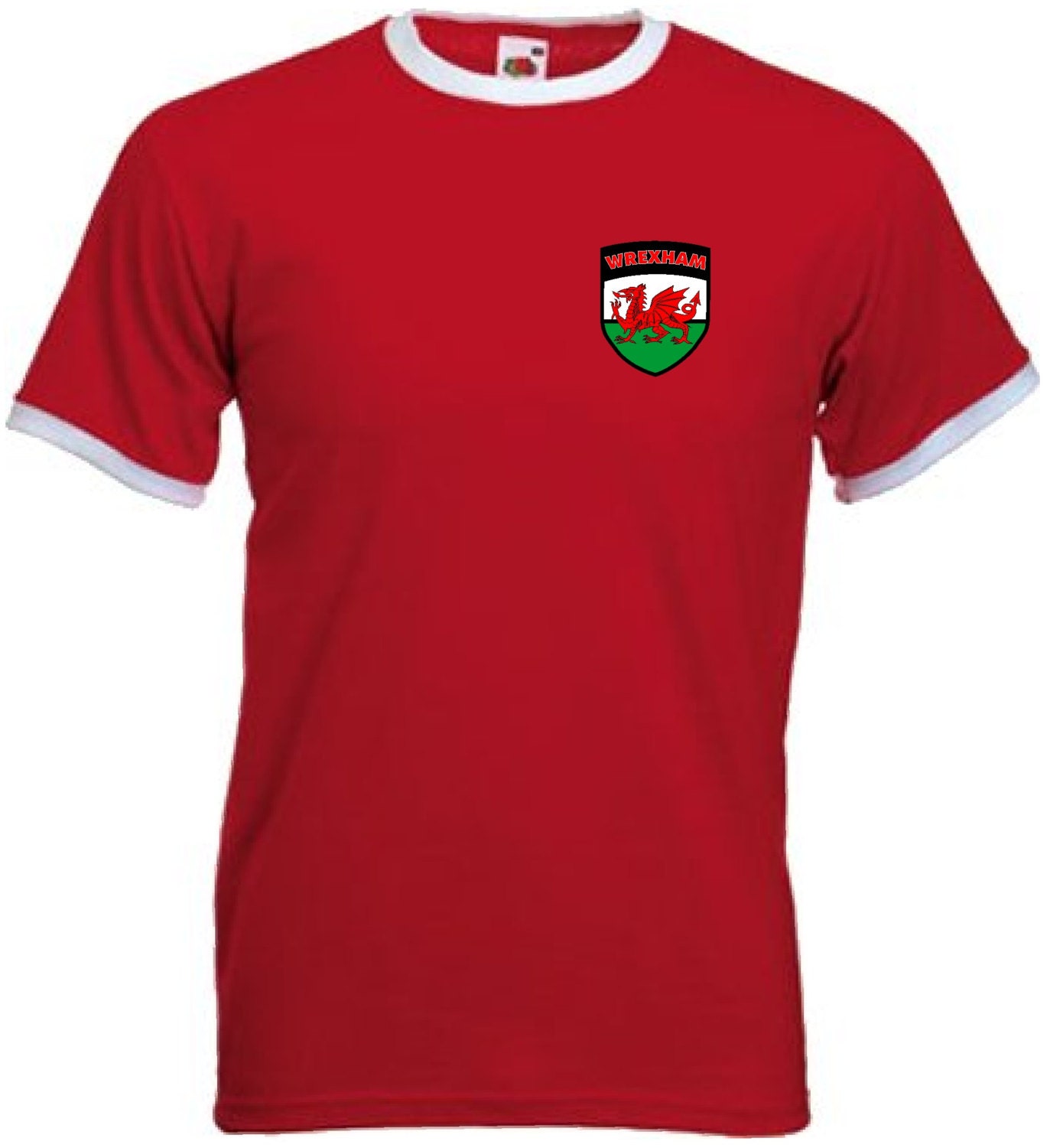 Wrexham FC Football Club Retro Style Red Football Soccer T-shirt All ...