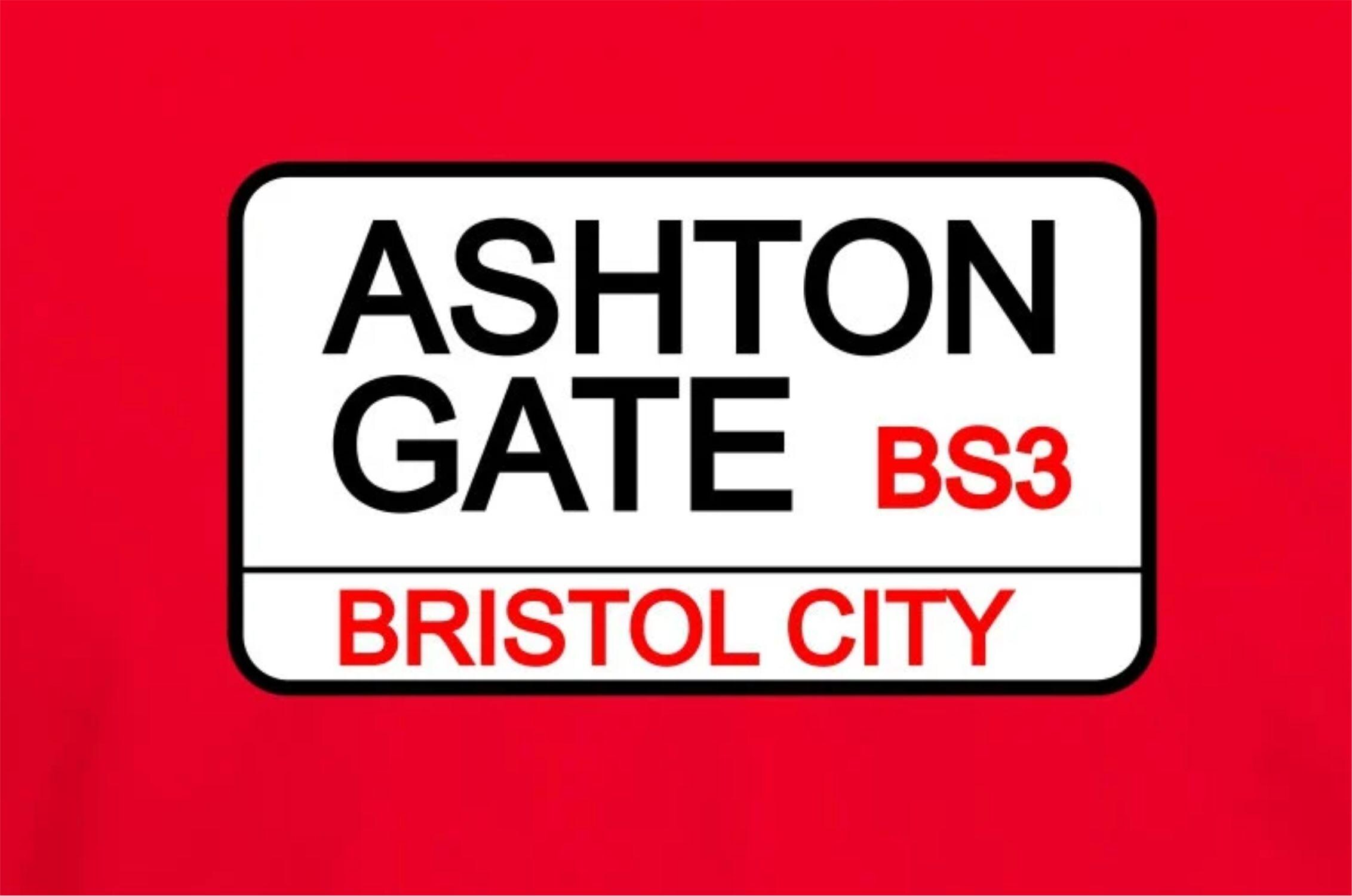 Bristol City FC Ashton Gate Street Sign Football Club T-shirt Small to ...