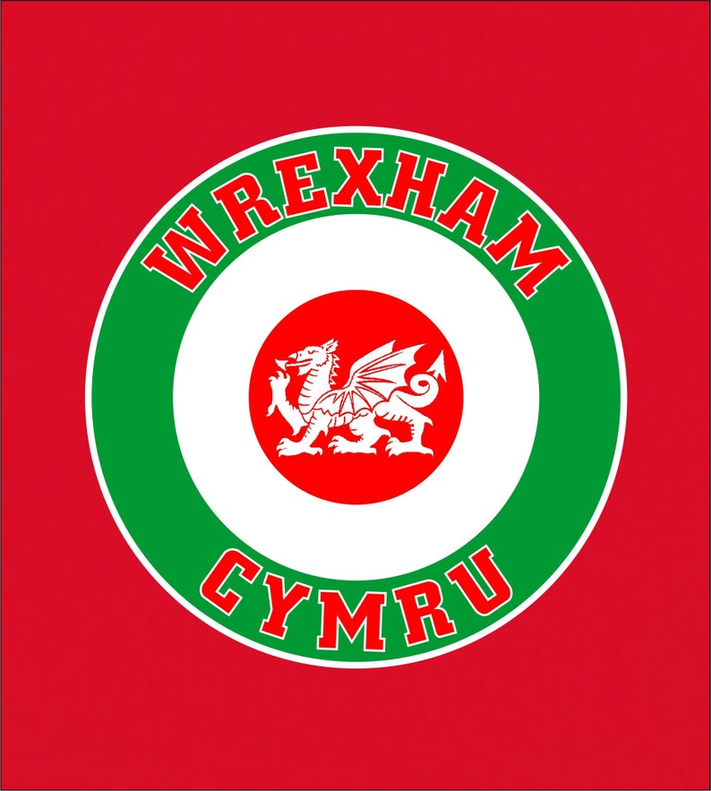 Wrexham FC Football Roundel Retro Style Red Football Soccer T-shirt - All Sizes Available - Etsy