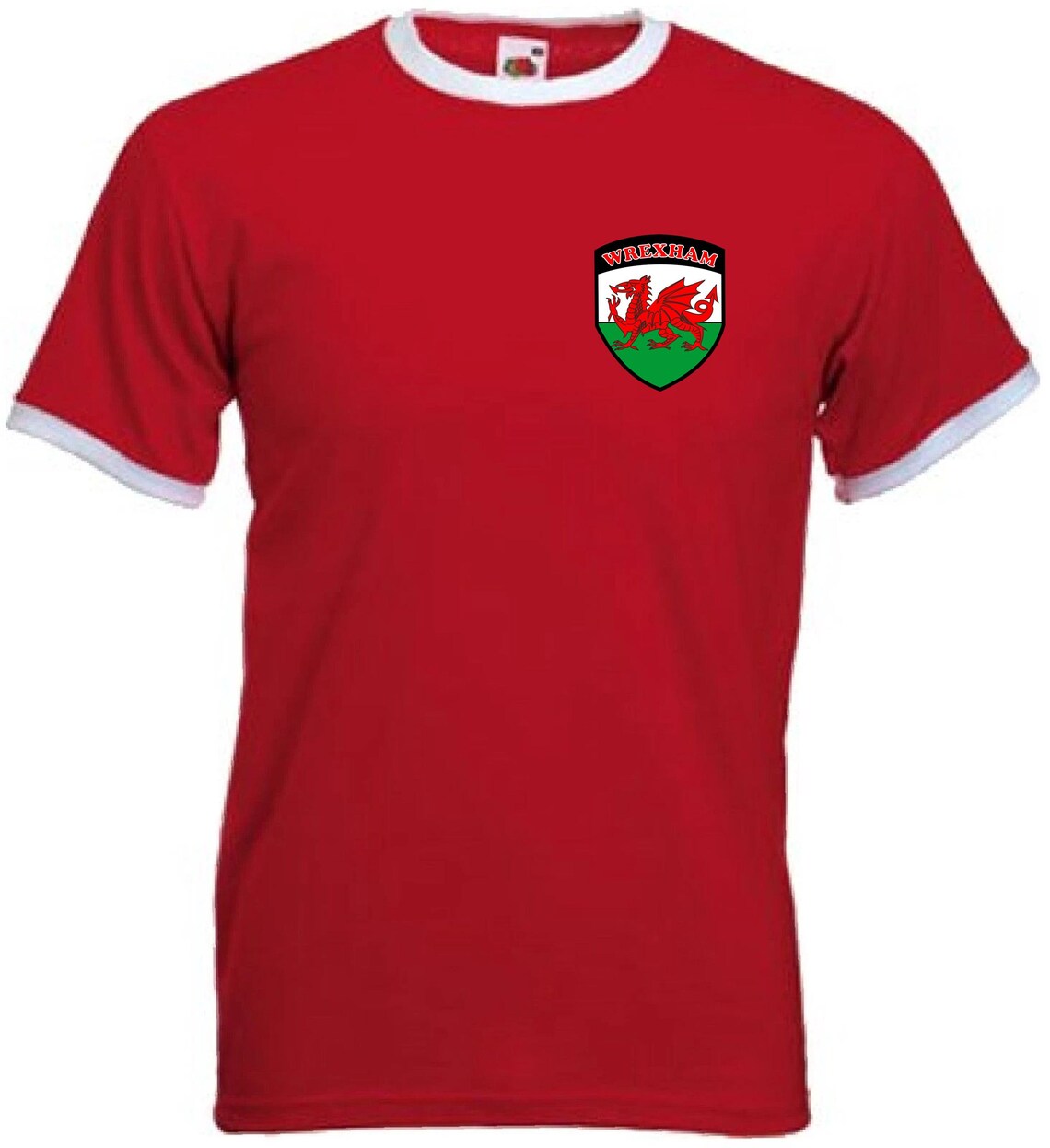 Wrexham FC Football Club Retro Style Red Football Soccer T-shirt - All ...